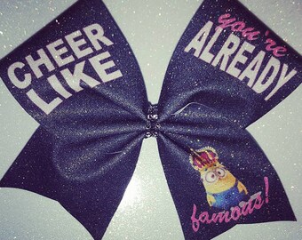 Minion cheer bow | Etsy