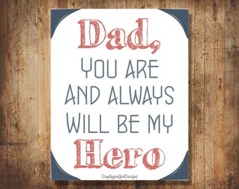 Always be my hero | Etsy