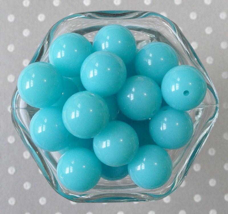 20mm océano azul chicle bolas bolas de chicle plástico Jumbo