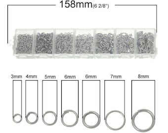 Plastic split rings | Etsy