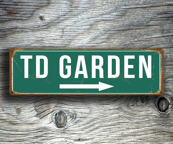 TD Garden Sign Vintage style TD Garde Sign TD Garde Stadium
