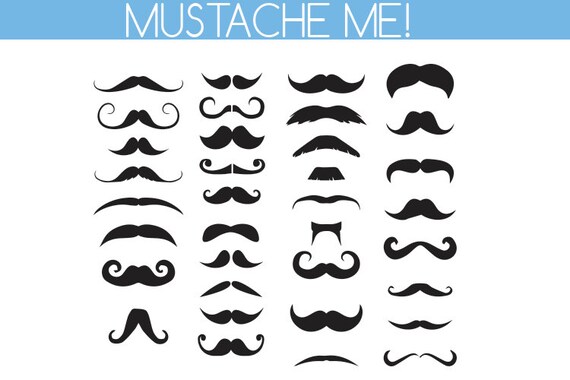 mustache clipart mustache clip art clip artmustache by LensBug