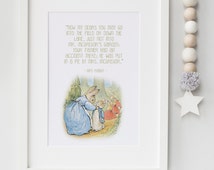 Unique peter rabbit quote related items | Etsy