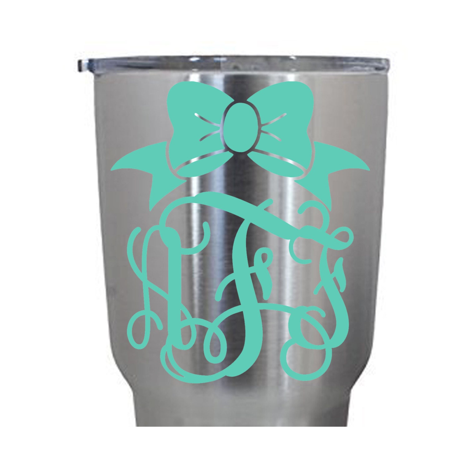 Vinyl Decal Tumbler Decal Yeti Decal Bow Decal RTIC