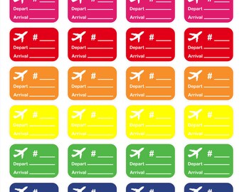 Airline labels | Etsy