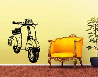 Scooter vinyl decal | Etsy