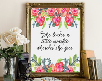 Girl bedroom quote | Etsy