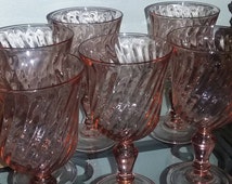 Unique pink goblets related items | Etsy