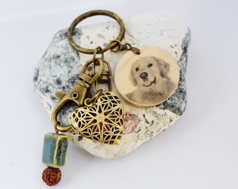 Custom dog keychain | Etsy