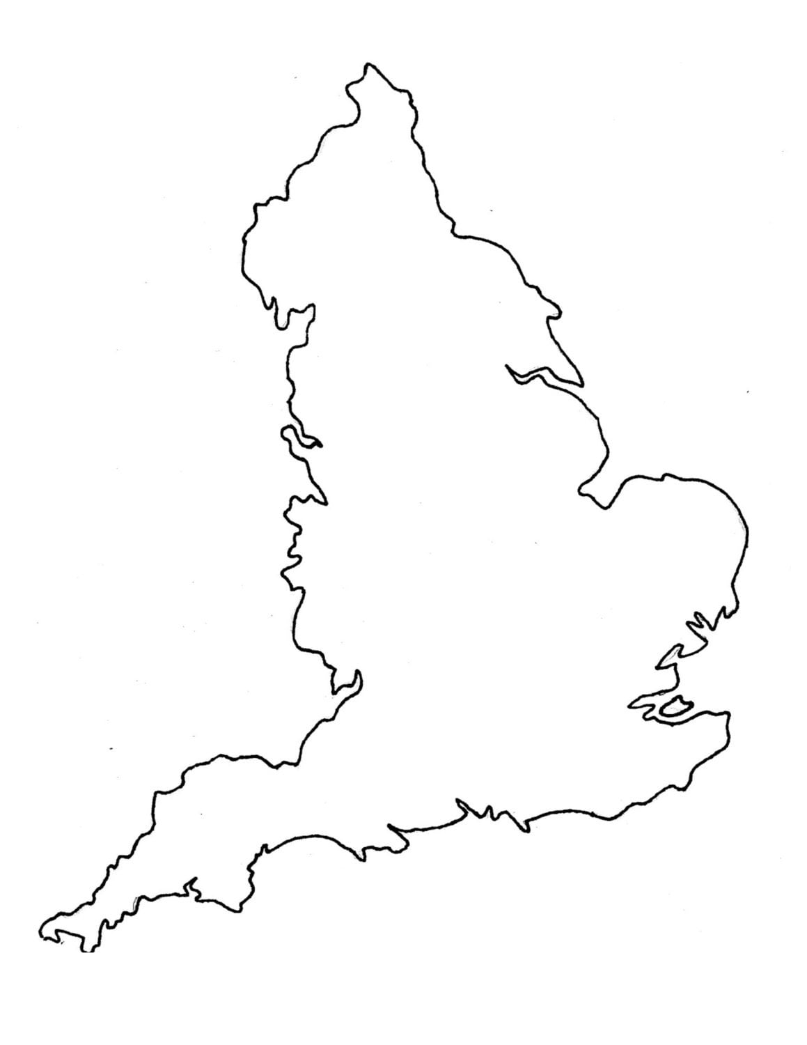 England Stencil Made from 4 Ply Mat Board