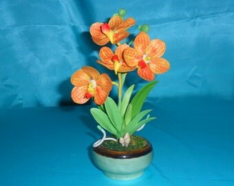 Clay orchid pot | Etsy