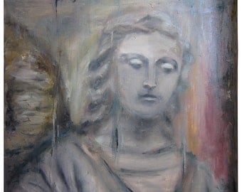 Abstract angel art | Etsy