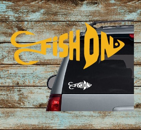 Fish On Decal Sticker Fish Decal Car Decal Truck Decal