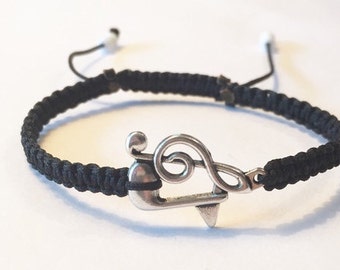 Music note bracelet | Etsy