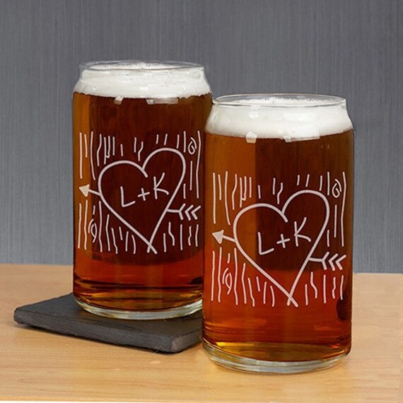 2pcs Engraved Beer Can Glasses Jm229916