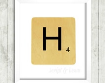 Unique wall scrabble board related items | Etsy