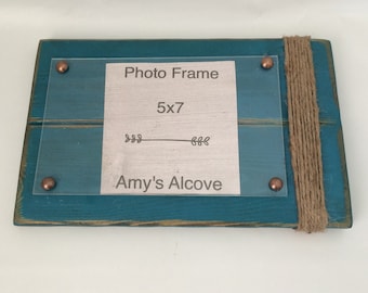 Items similar to beach home decor / nautical rope / Frame / wall ...