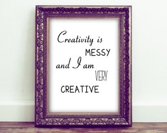 Creativity is messy | Etsy