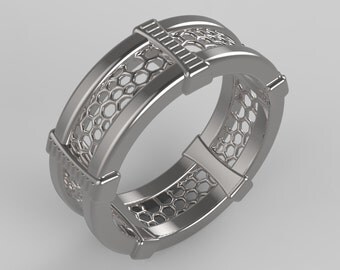 Geek wedding ring Circuit board ring programmer gift