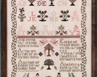Worcester Art Museum MARY SLATTER SAMPLER by AbbysCrossStitchShop