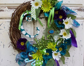 Unique daisy wreath related items | Etsy