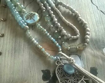 Hand of fatima necklace | Etsy