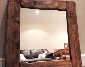 Unique rustic mirror related items | Etsy