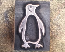Unique penguin stamp related items | Etsy