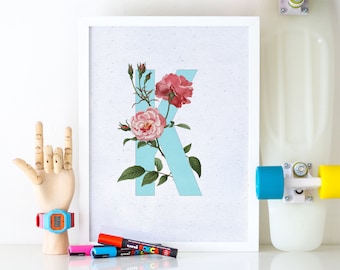 Monogram letter k | Etsy