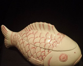 Fish cookie jar | Etsy