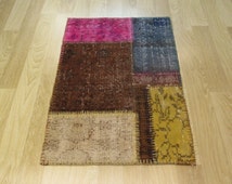 Unique patchwork carpet related items | Etsy