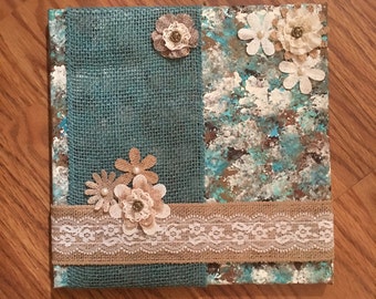 Burlap canvas art | Etsy