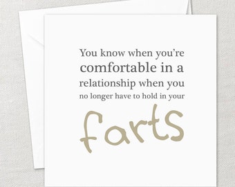 Fart card | Etsy