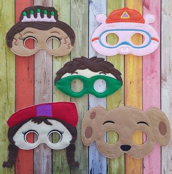Super Why Inspired Felt Masks Birthday Parties Party