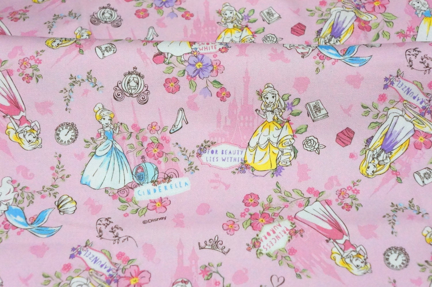 Disney licensed fabric Disney Princess fabric half meter