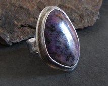 Unique charoite ring related items | Etsy