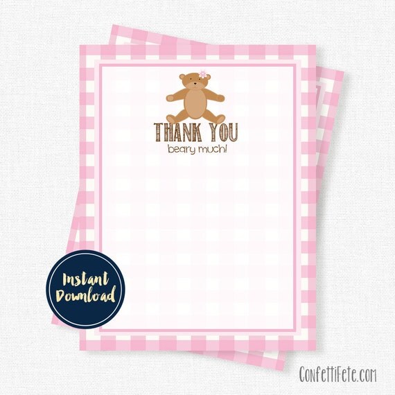 Diy Teddy Bear Thank You