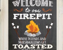 Popular items for fire pit sign on Etsy