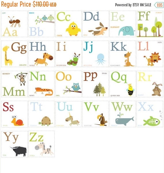 ON SALE 20% OFF Special Price Alphabet by KidODesignStudio