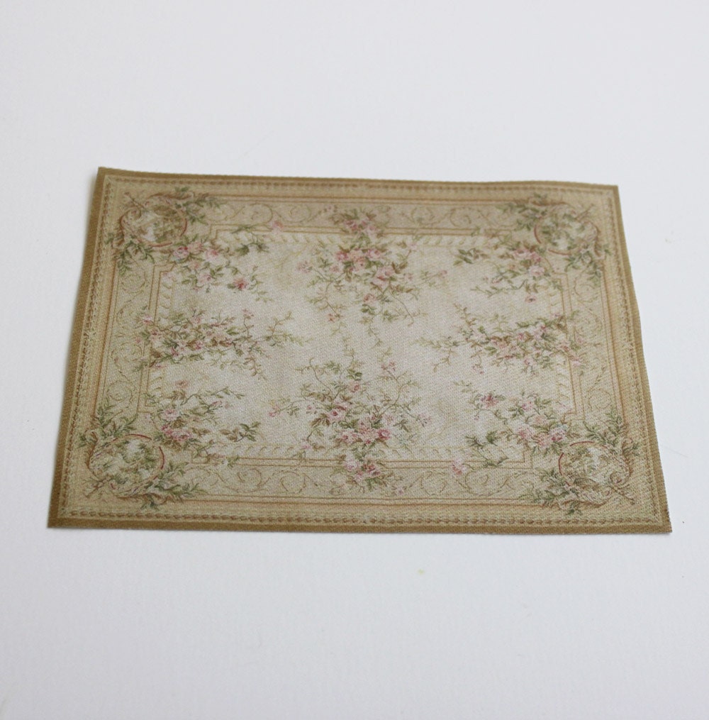 Miniature Rug Shabby French Glory In Smallest Sizes