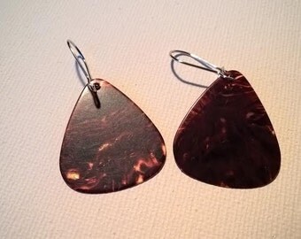 Tortoise shell guitar pick | Etsy