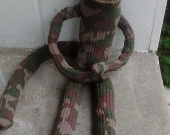 Camo sock monkey | Etsy