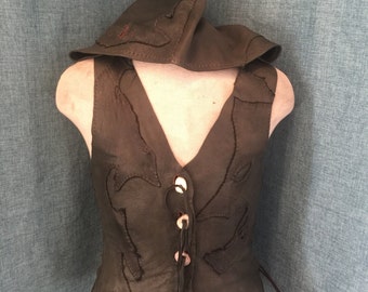 Deerskin vest | Etsy