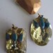 Large Citron Crystal Stone With Bluebird Hanger