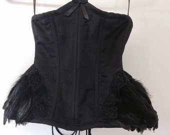 Feather corset | Etsy