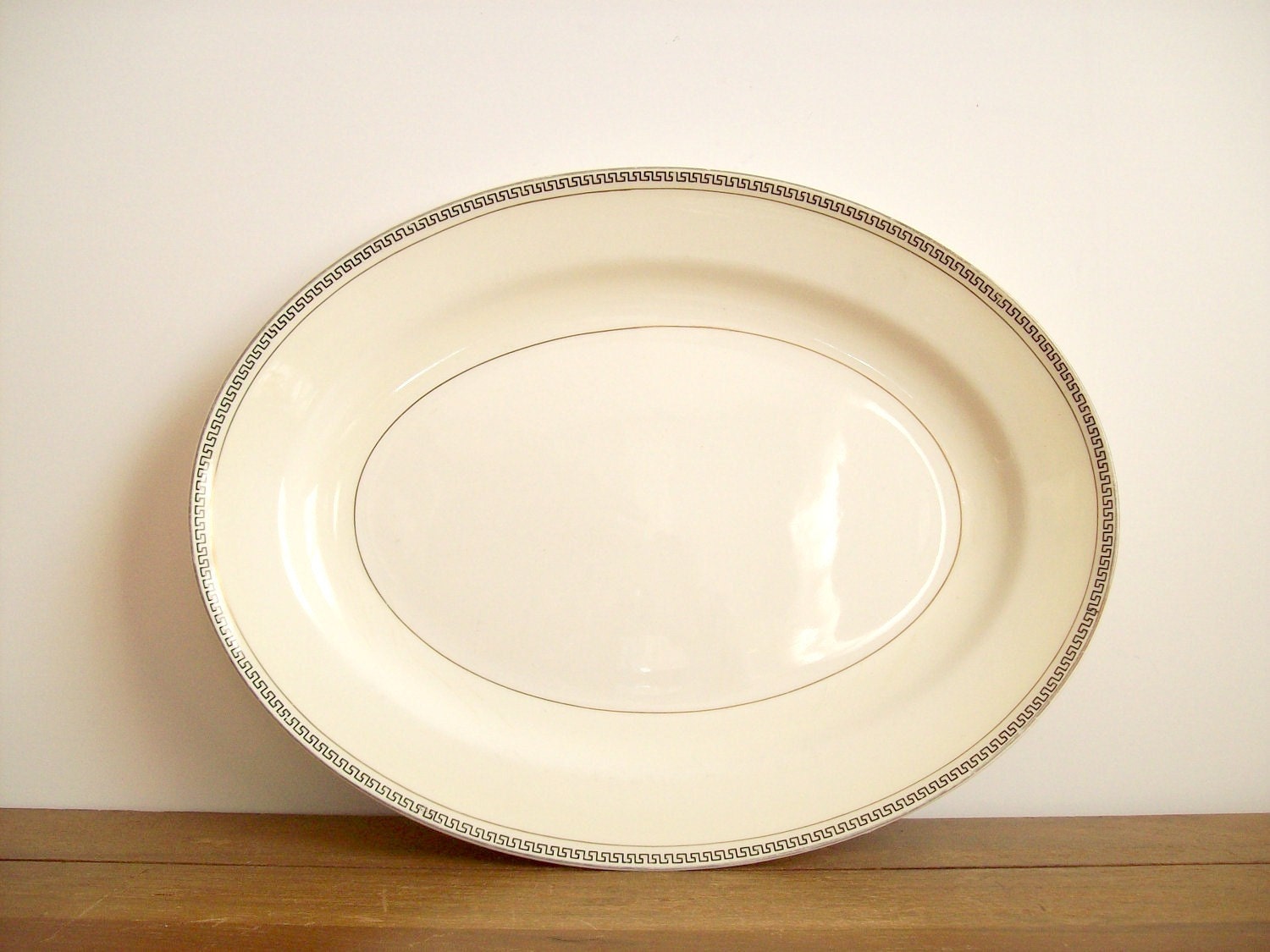 Greek Key Platter, Vintage, Hollywood Regency – Haute Juice