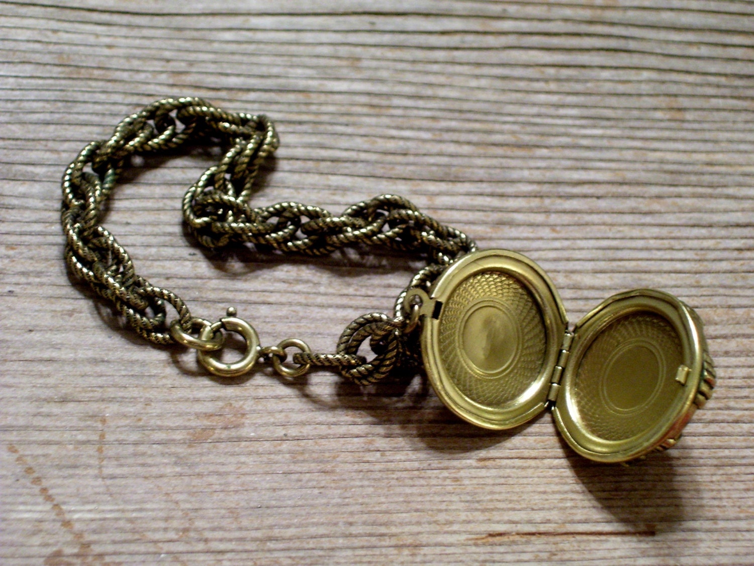 Trifari Locket Locket Bracelet Art Deco Locket by LoveLockets