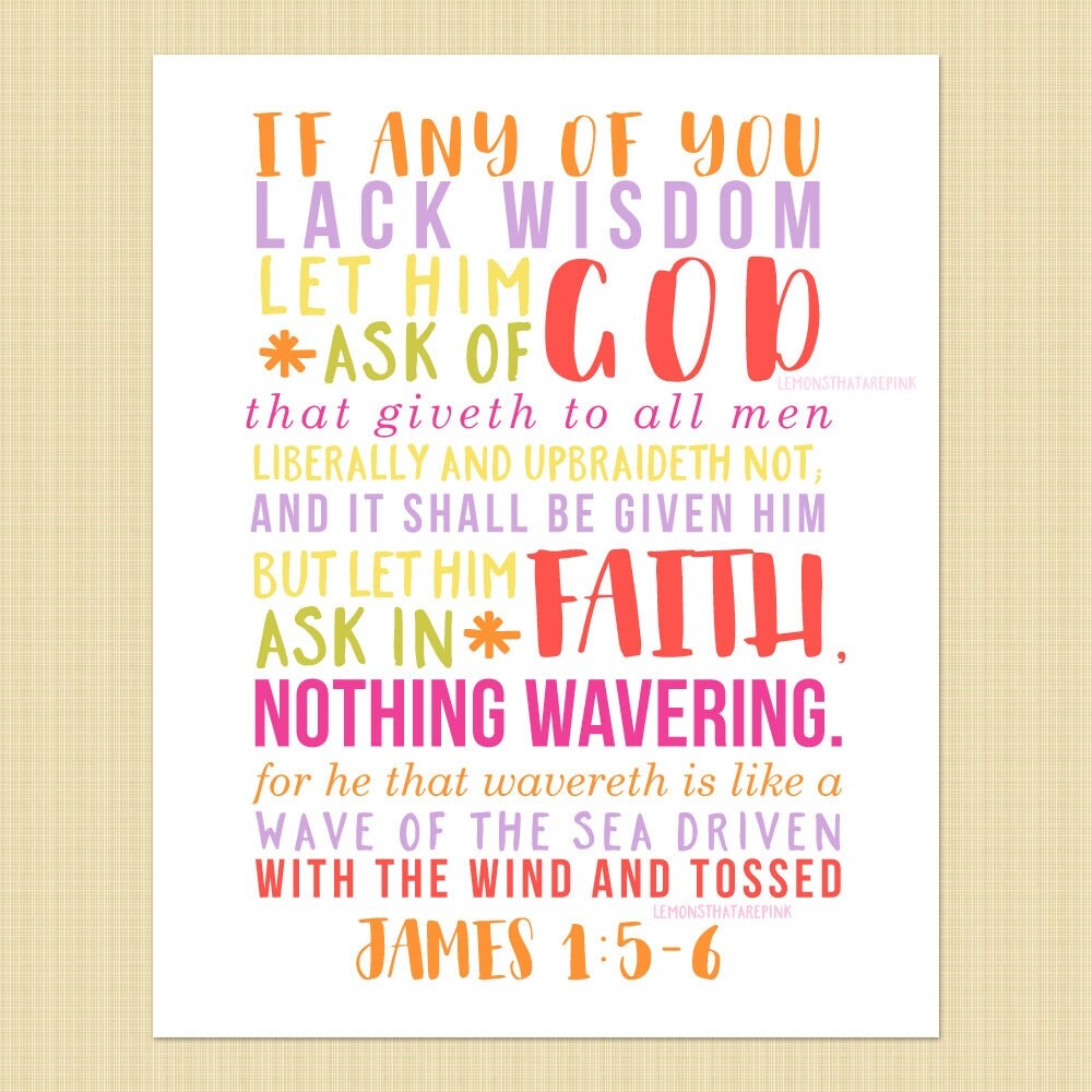 LDS 2017 Youth Mutual Theme James 1 5 6 If Any Of You