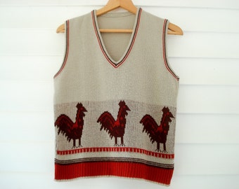 Rooster sweater | Etsy