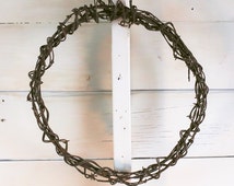 Popular items for barbed wire wreath on Etsy